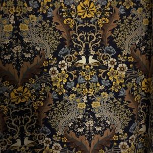 Club Monaco | Dresses | Club Monaco Silk Shirt Dress Blue Flowers Birds ...